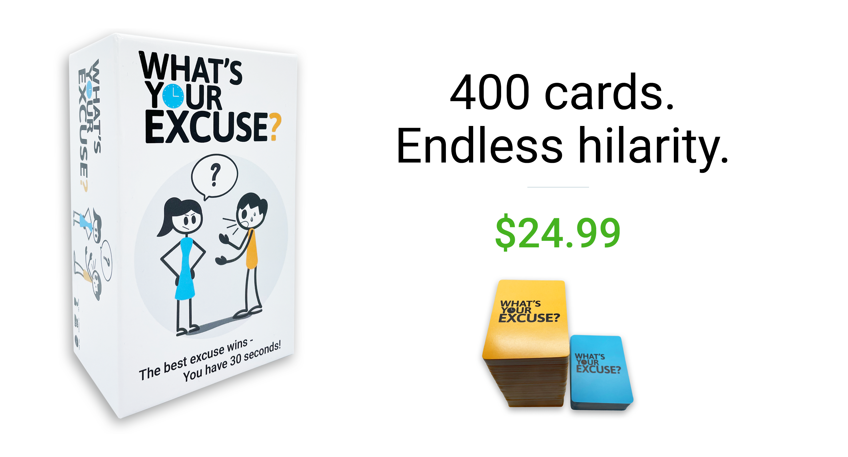 What's Your Excuse? Party Game – Excuse Game